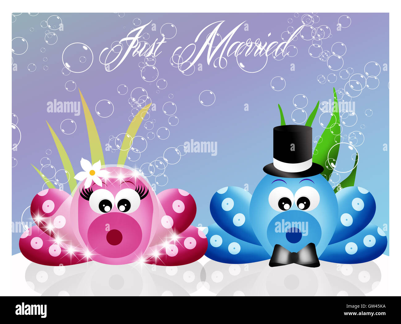 Octopus in love Stock Photo - Alamy