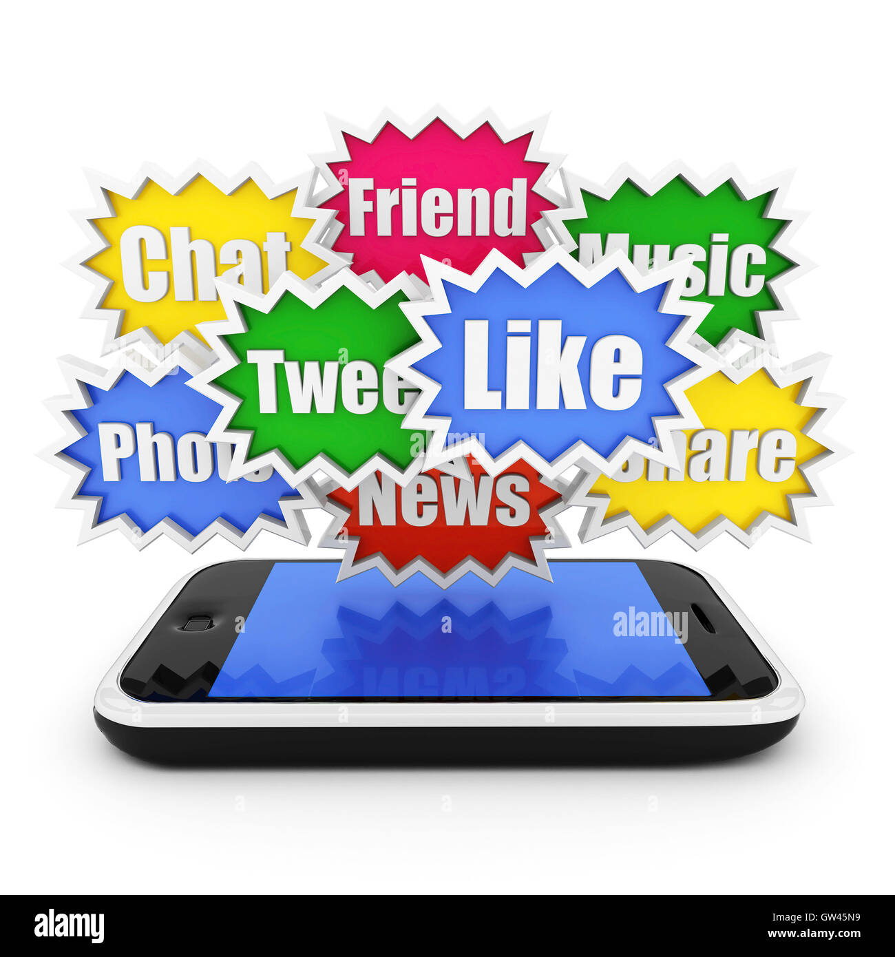 Multimedia networking Cut Out Stock Images & Pictures - Alamy