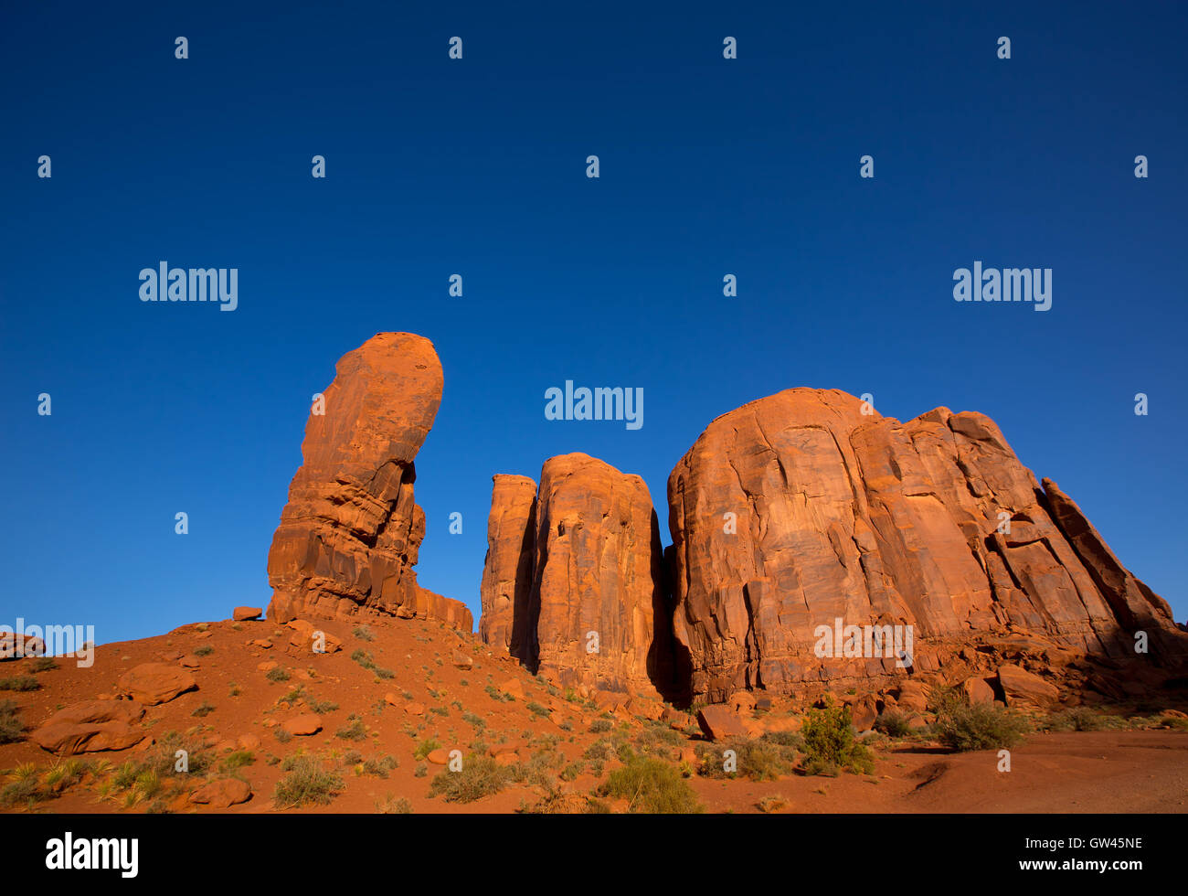 Monument Valley The Thumb Cly butte Utah Stock Photo - Alamy