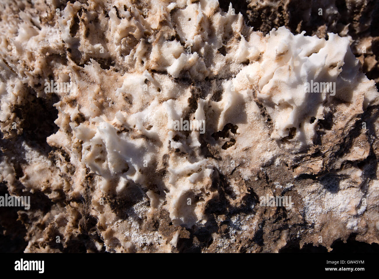Devils golf course Death Valley salt clay formations Stock Photo - Alamy