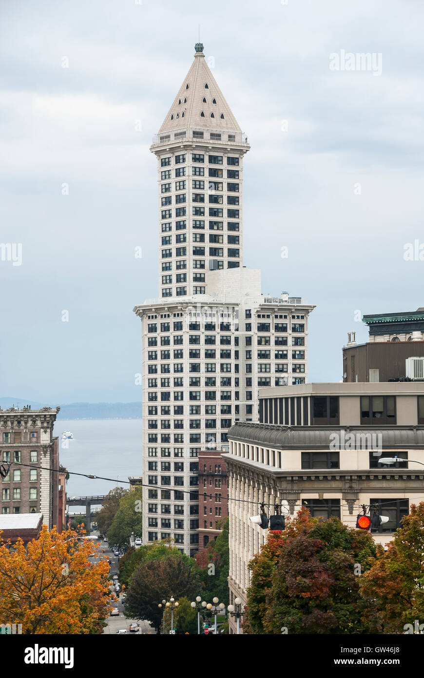 The Smith Tower Stock Photo - Alamy