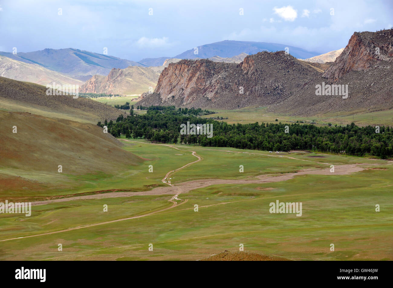 Tarvagatai Mountain valley near Uliastai, Mongolia Stock Photo - Alamy
