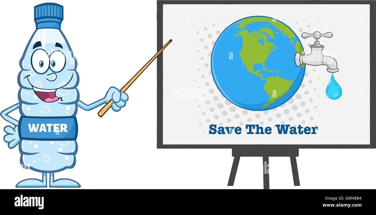 Cartoon funny water drop character Stock Vector Images - Alamy