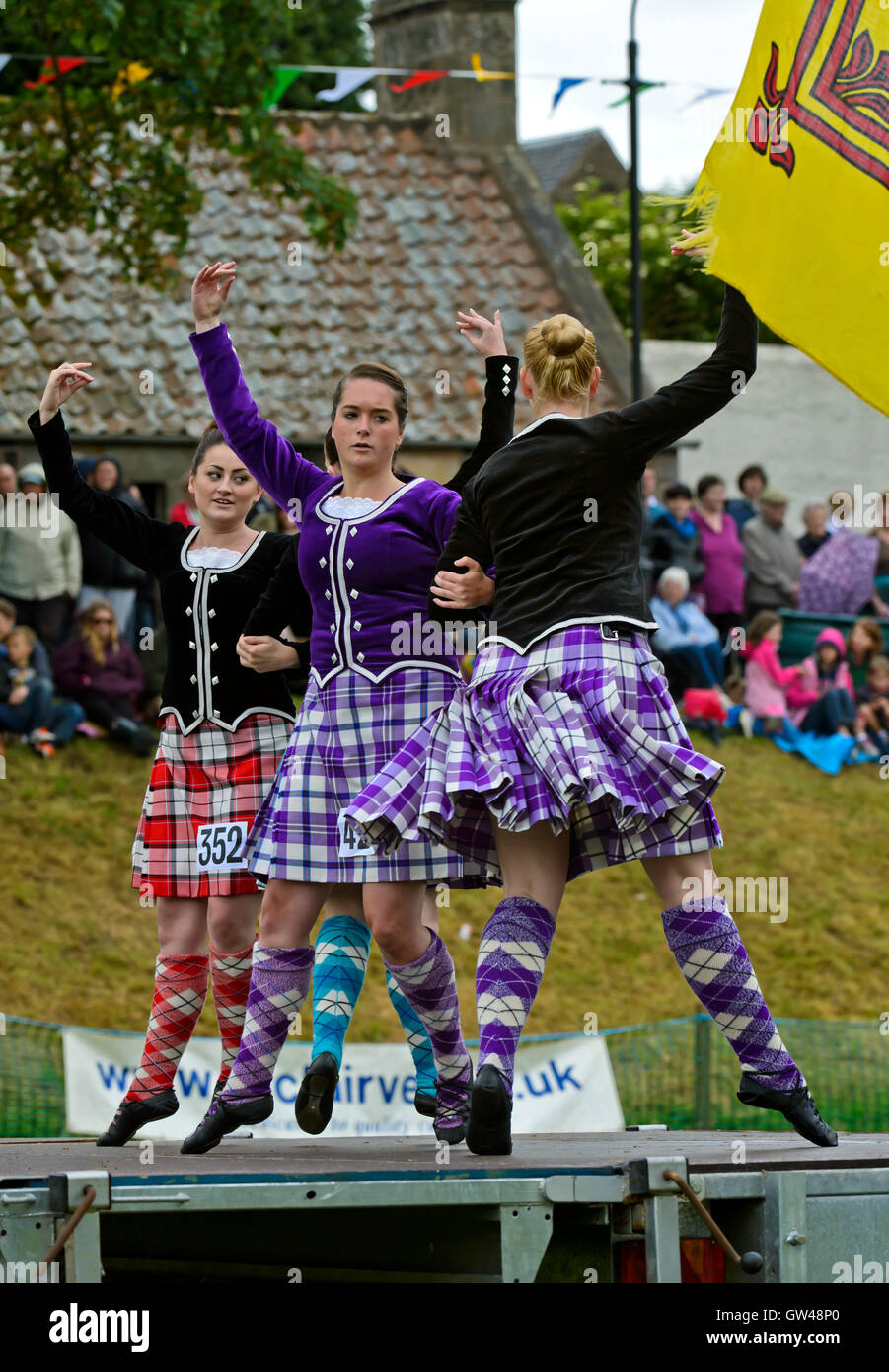 Traditional scottish highland dancing competition hi-res stock ...