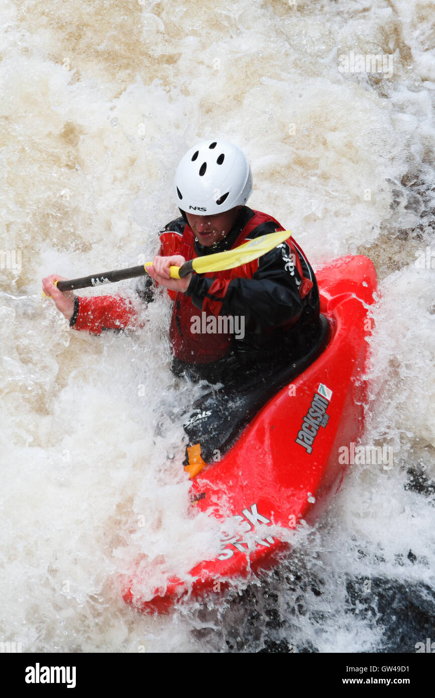 White water kayaking at the National White Water Centre on the River ...