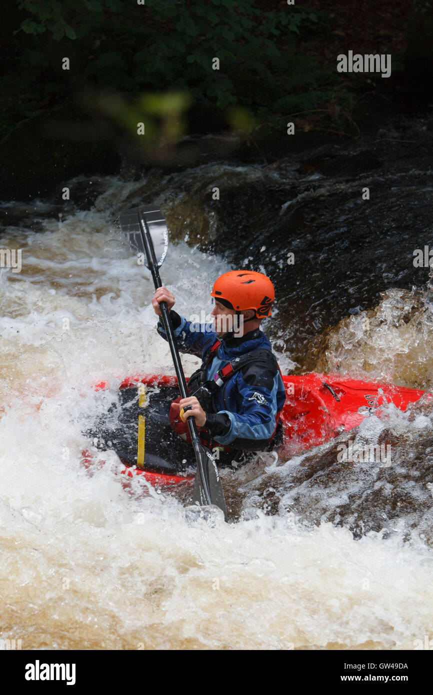 White water kayaking at the National White Water Centre on the River ...
