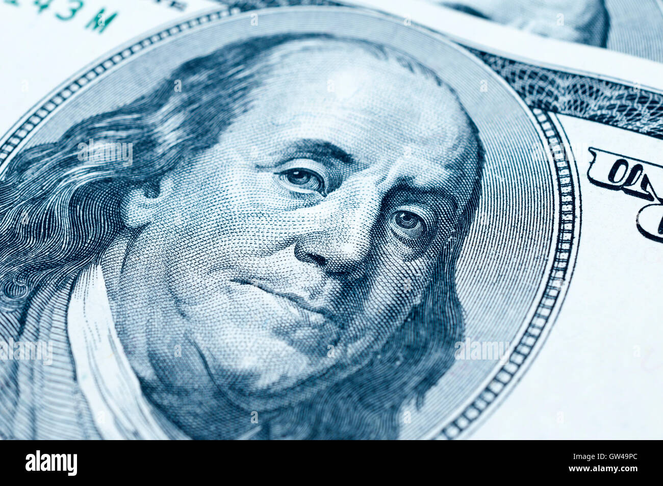 Benjamin franklin portrait frame hi-res stock photography and images ...
