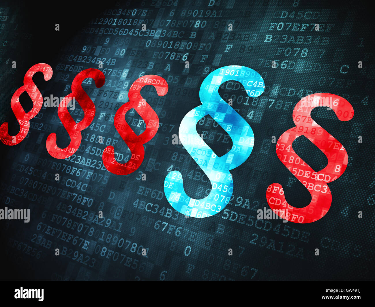 Law concept: Paragraph on digital background Stock Photo - Alamy