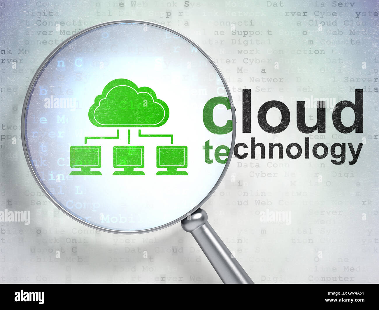 Cloud technology concept: Cloud Network and Cloud Technology wit Stock ...