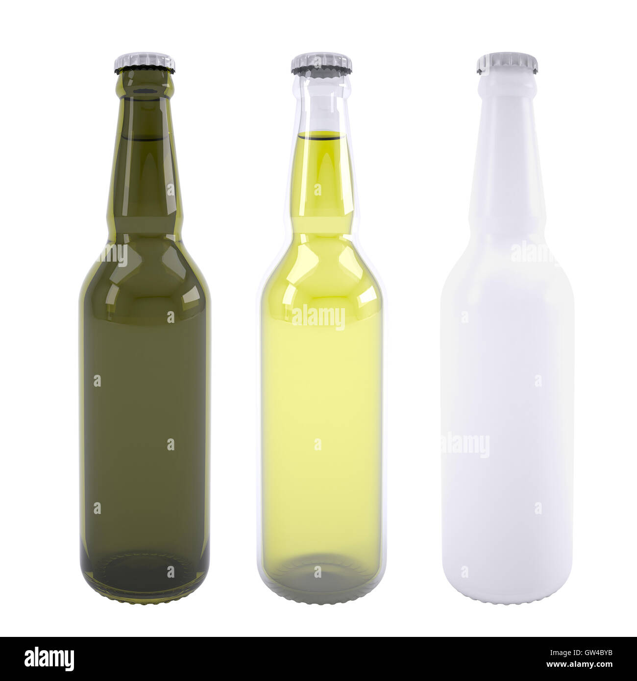 Three bottles of beer Stock Photo - Alamy