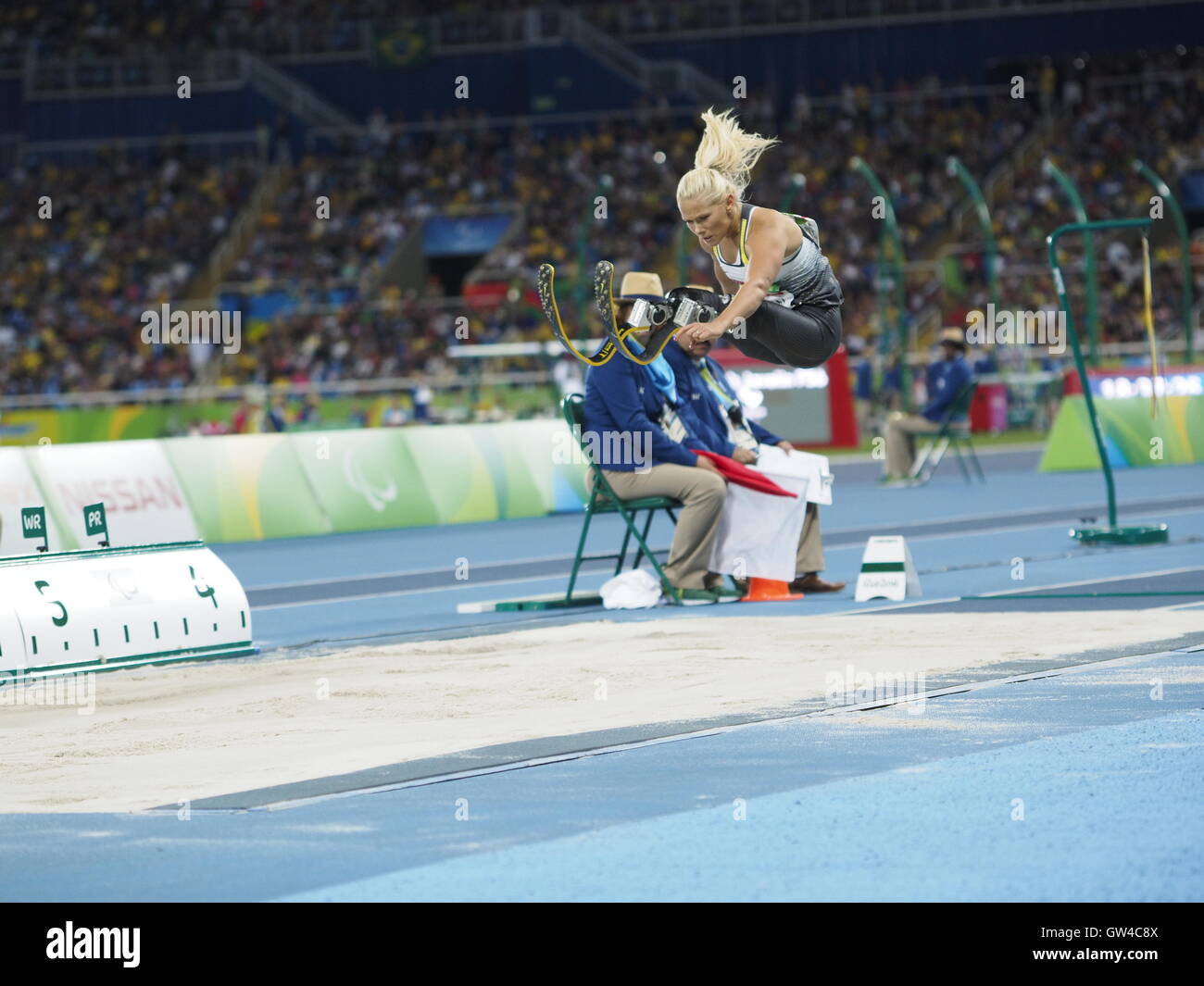 Rio de Janeiro, Brazil. 10th September, 2016. Womans T42 Long Jump ...