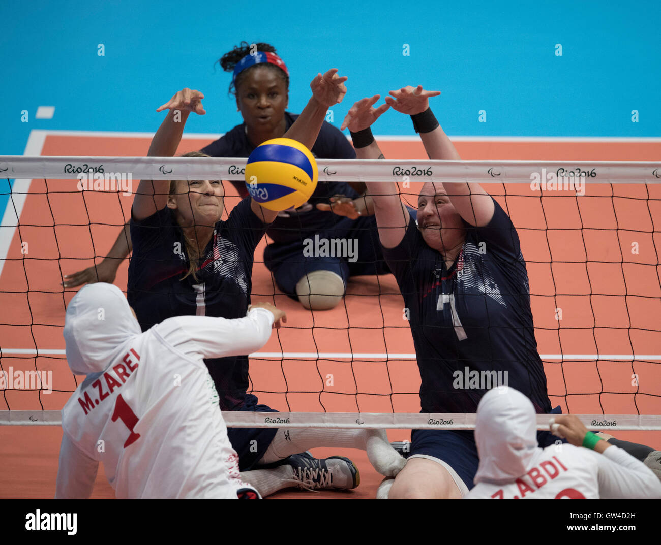 Rio De Janeiro, Brz. 10th Sep, 2016. USA's Lora Webster (1) and Monique ...