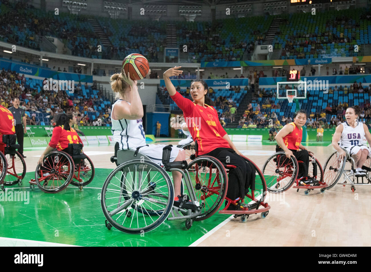 Rio De Janeiro, Brz. 10th May, 2016. USA forward Rose Hollermann looks ...