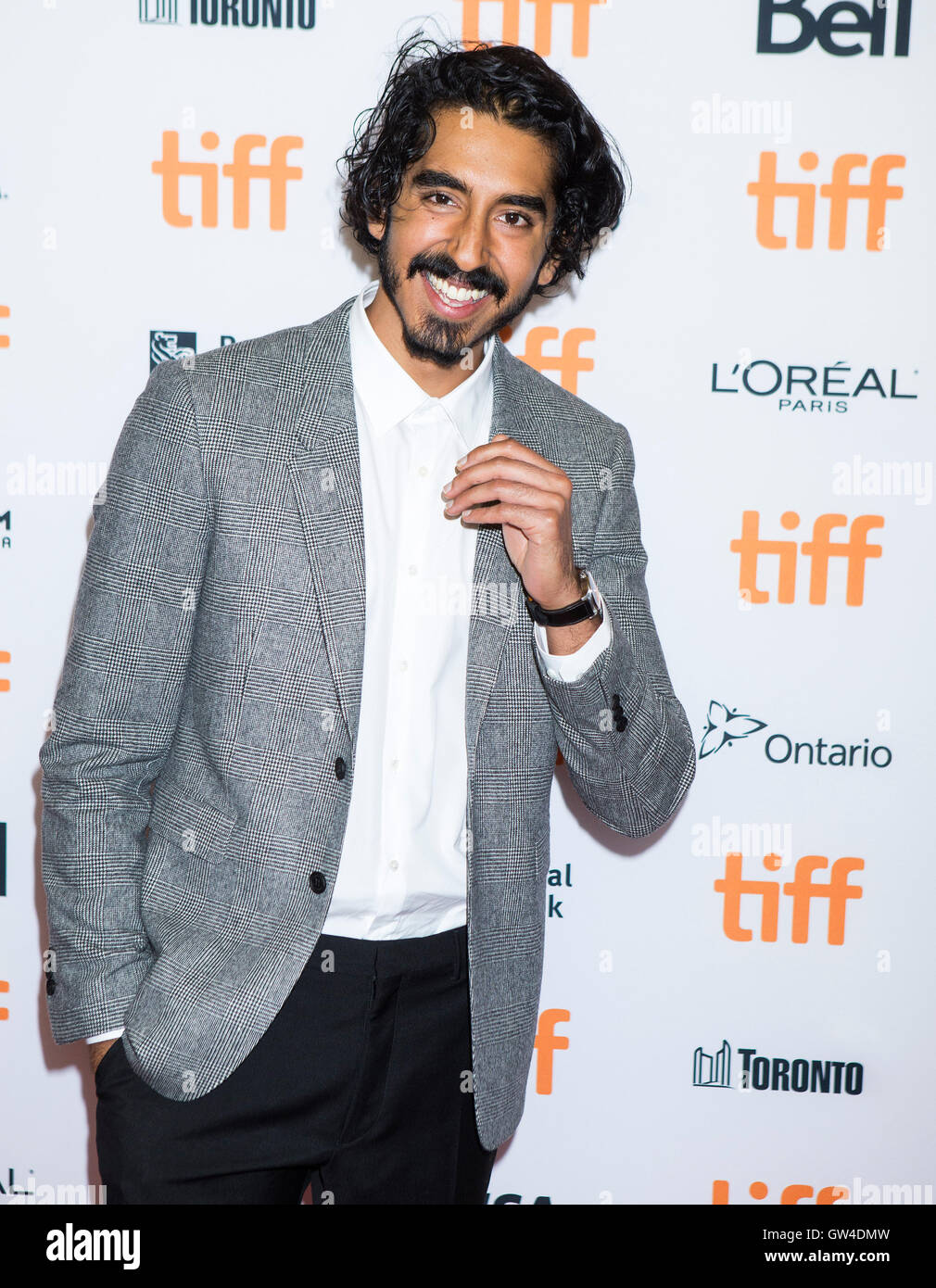 Toronto, Canada. 10th Sep, 2016. Actor Dev Patel poses for photos ...