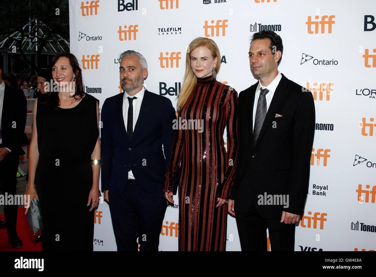 Toronto, ON. 10th Sep, 2016. Angie Fielder, Iain Canning, Nicole Kidman ...