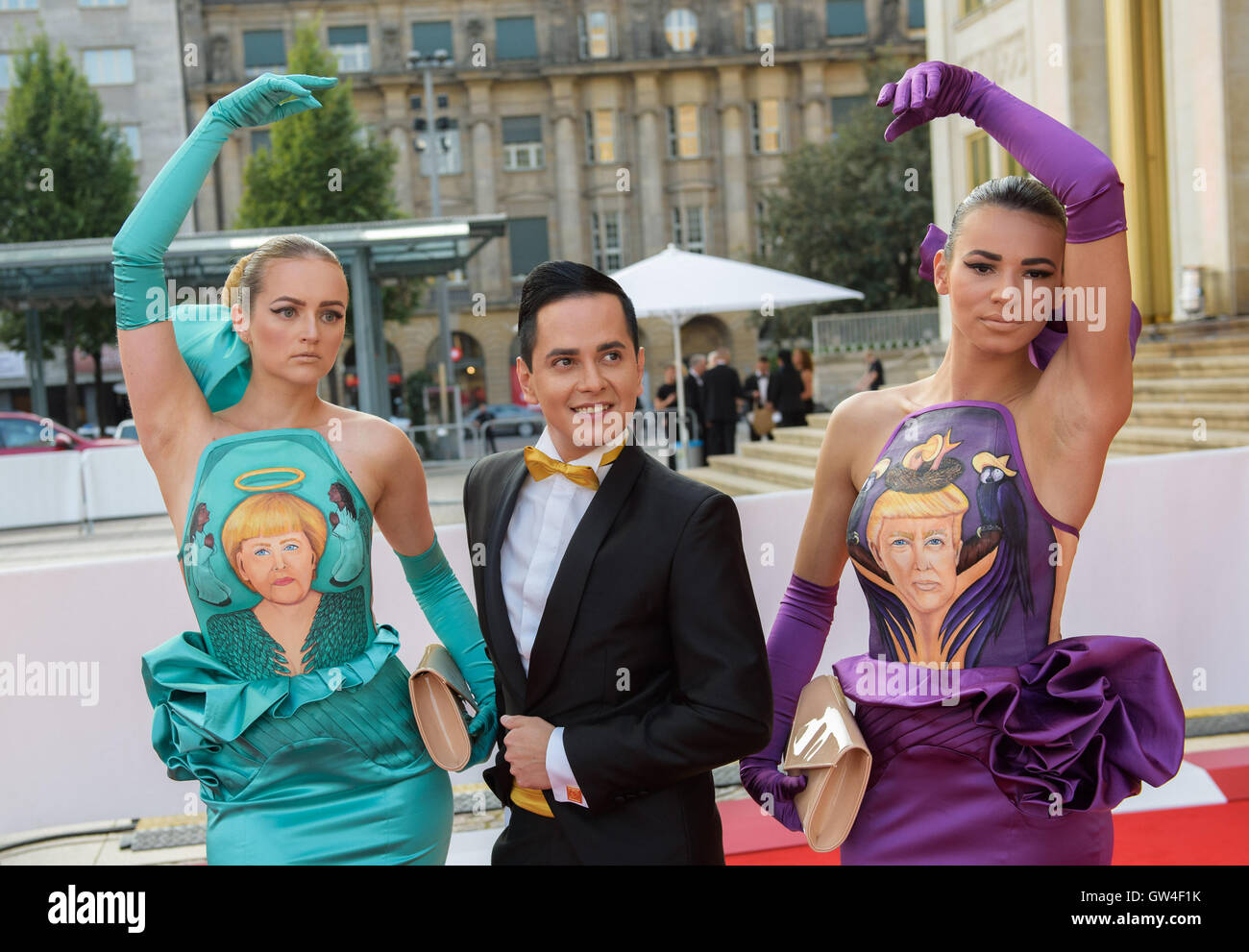 Two models in dresses hi-res stock photography and images - Alamy