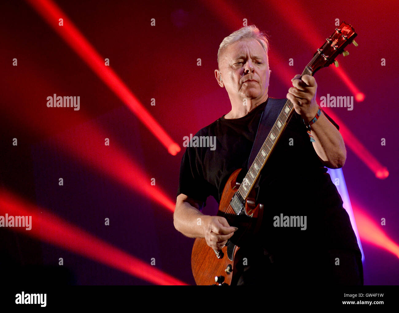 Berlin, Germany. 10th Sep, 2016. Singer Bernard Sumner of the band New ...
