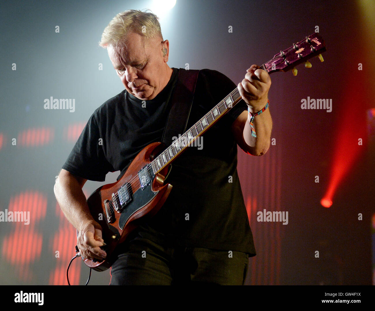 Berlin, Germany. 10th Sep, 2016. Singer Bernard Sumner of the band New ...