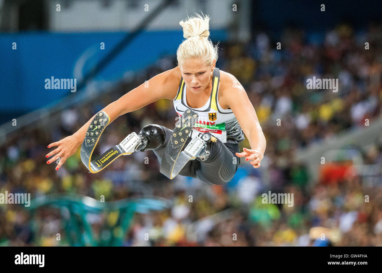 Vanessa Low of Germany compete in the Women`s Long Jump - T42 - Final ...