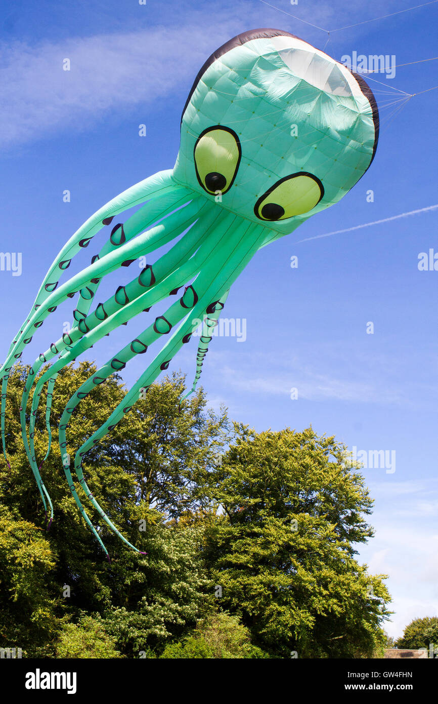 Preston, UK. 11th September, 2016. The Hoghton Tower kite festival ...
