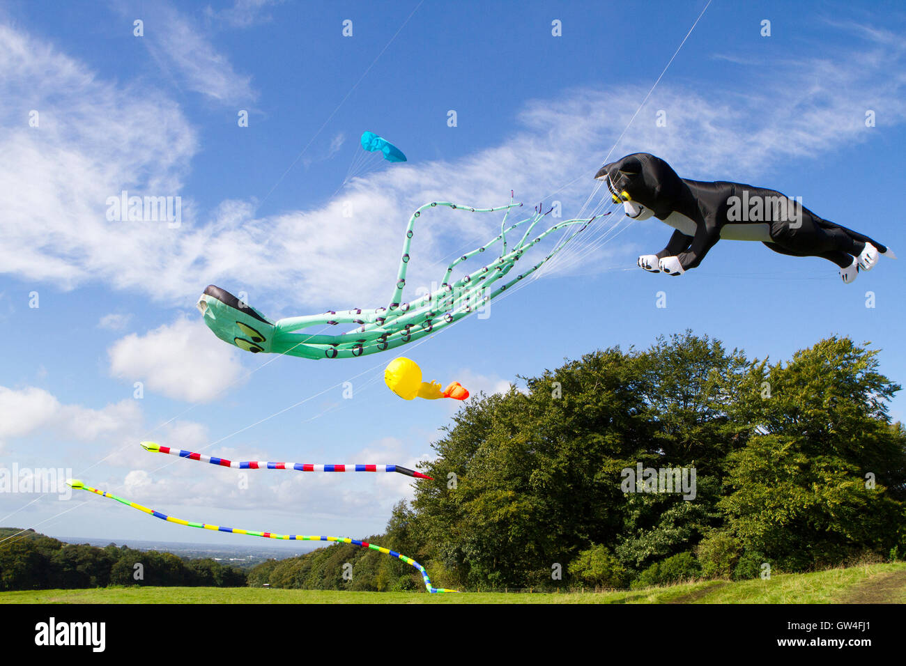 Preston, UK. 11th September, 2016. The Hoghton Tower kite festival ...