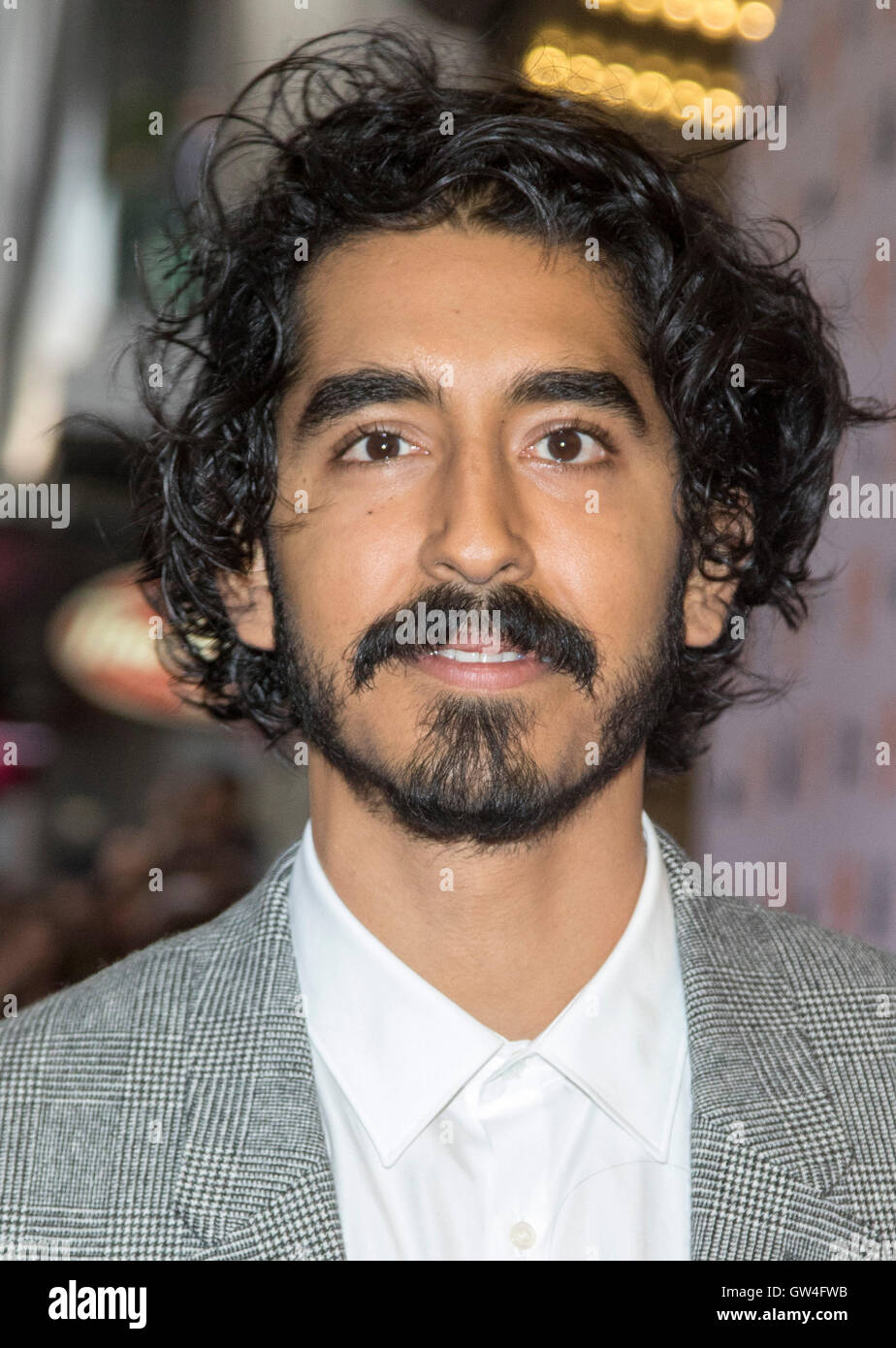 Toronto, Canada. 10th Sep, 2016. Actor Dev Patel arrives at the ...