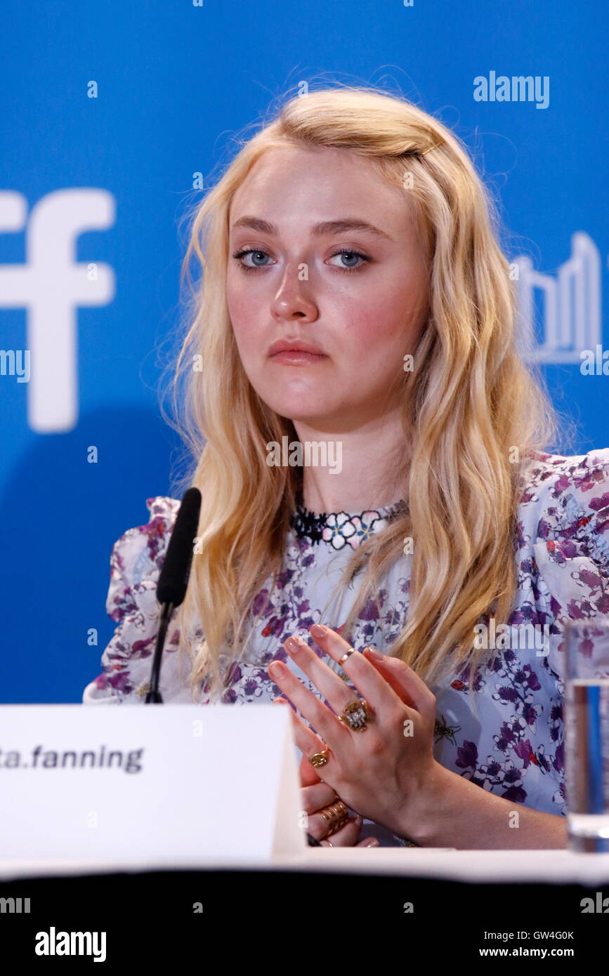 Toronto, Canada. 10th Sep, 2016. Actress Dakota Fanning attends the ...