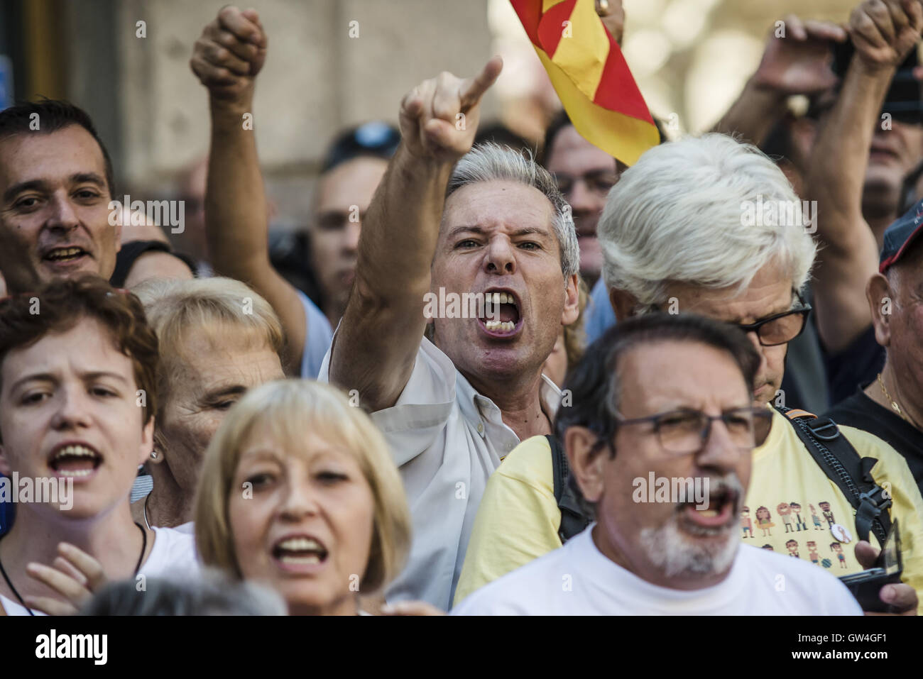 Barcelona, Catalonia, Spain. 11th September, 2016. Pro-independence ...