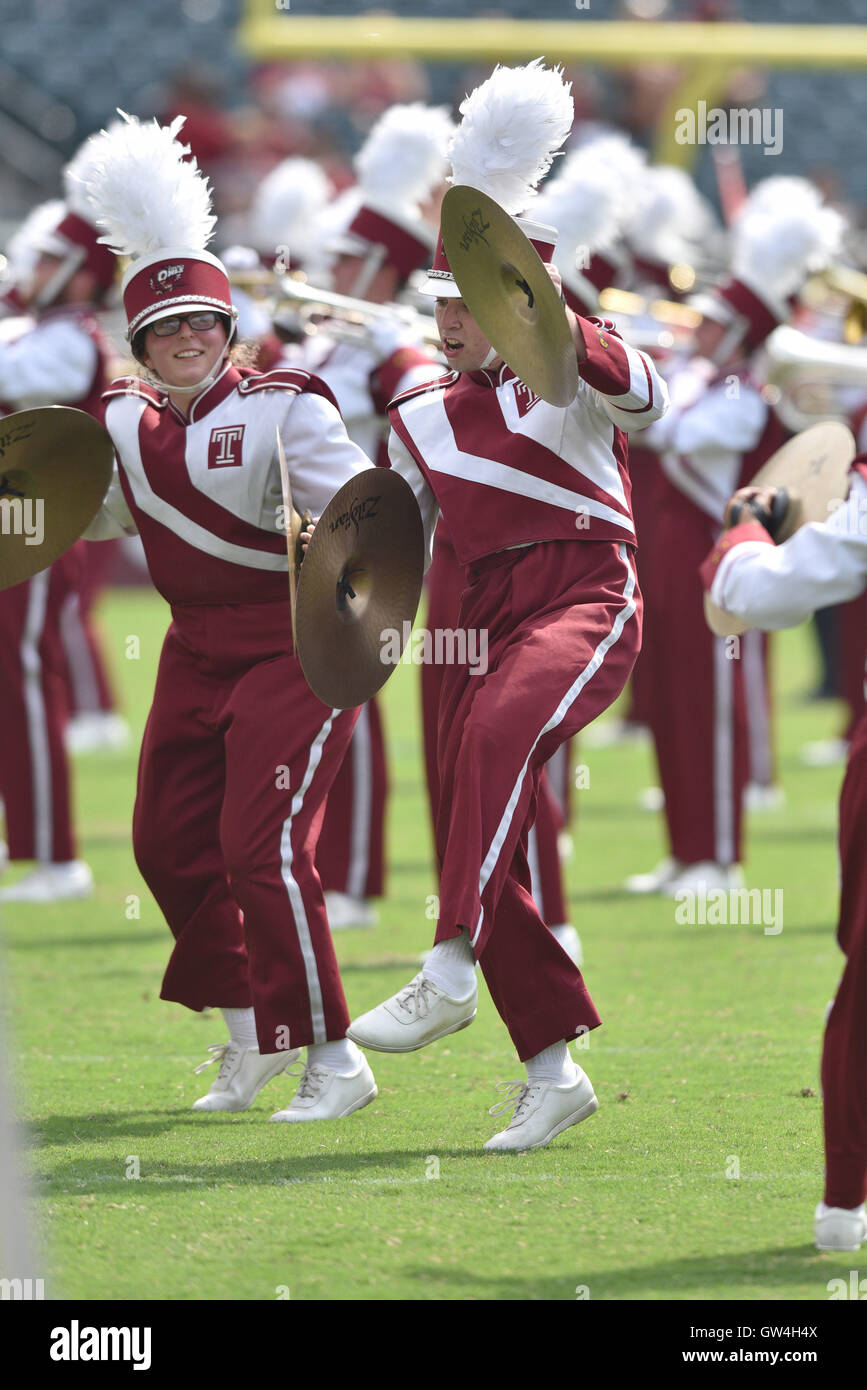 September 10, 2016 - Philadelphia, Pennsylvania, U.S - Temple marching ...
