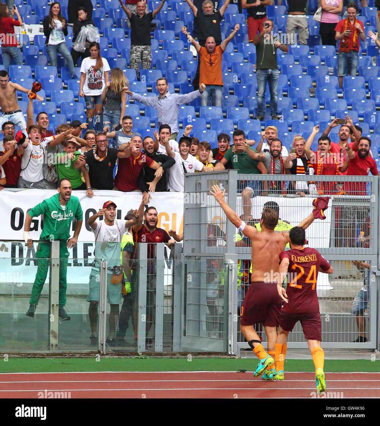 Stadium Olimpico, Rome, Italy. 11th Sep, 2016. Serie A football league ...