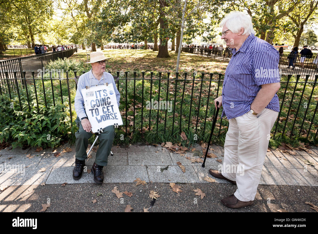 Religious preaching and debates at Speakers' Corner, the public ...