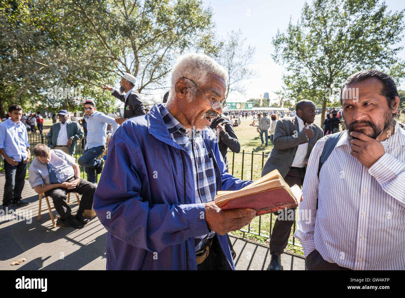 Religious preaching and debates at Speakers' Corner, the public ...