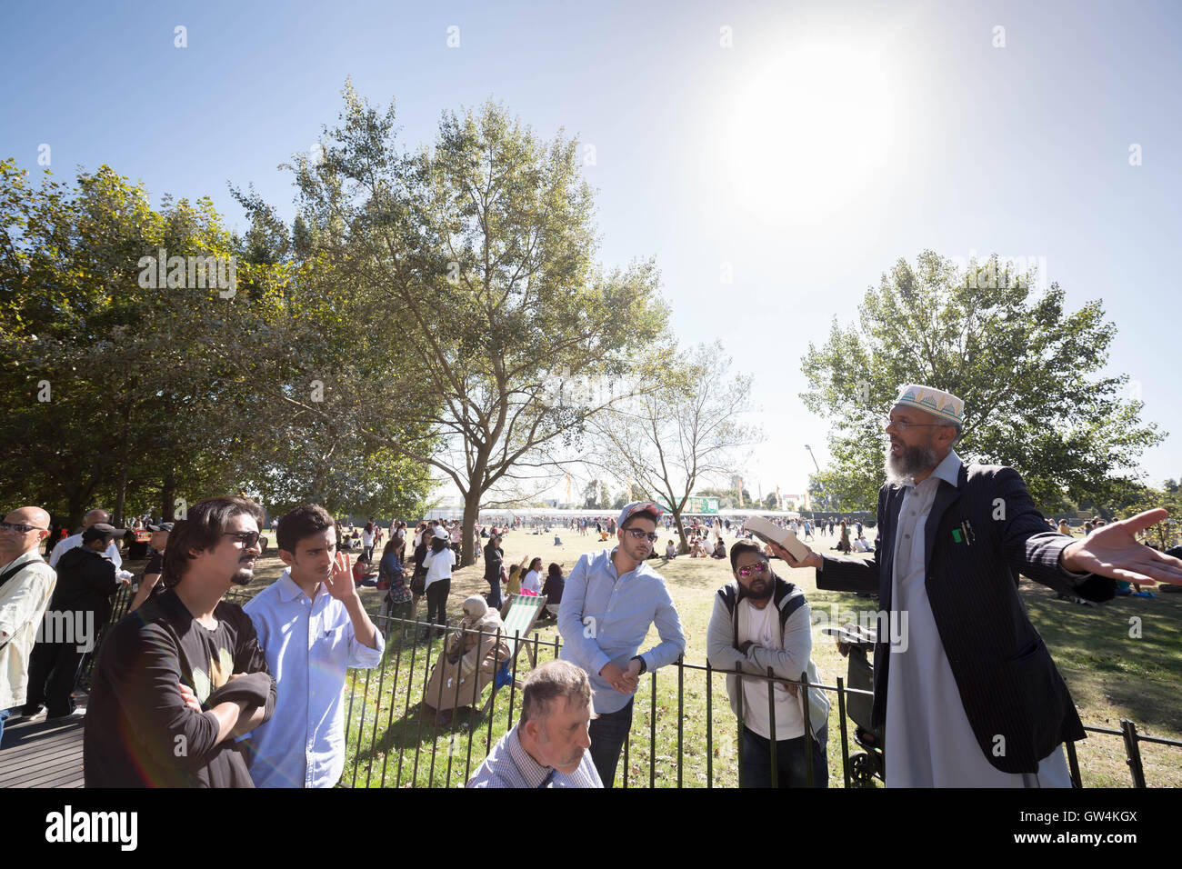 Religious preaching and debates at Speakers' Corner, the public ...