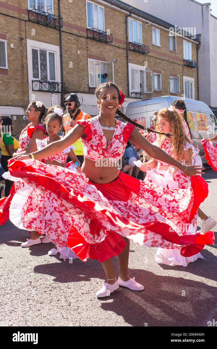 Hackney, London, UK. 11th September 2016. Performers dancing during the ...