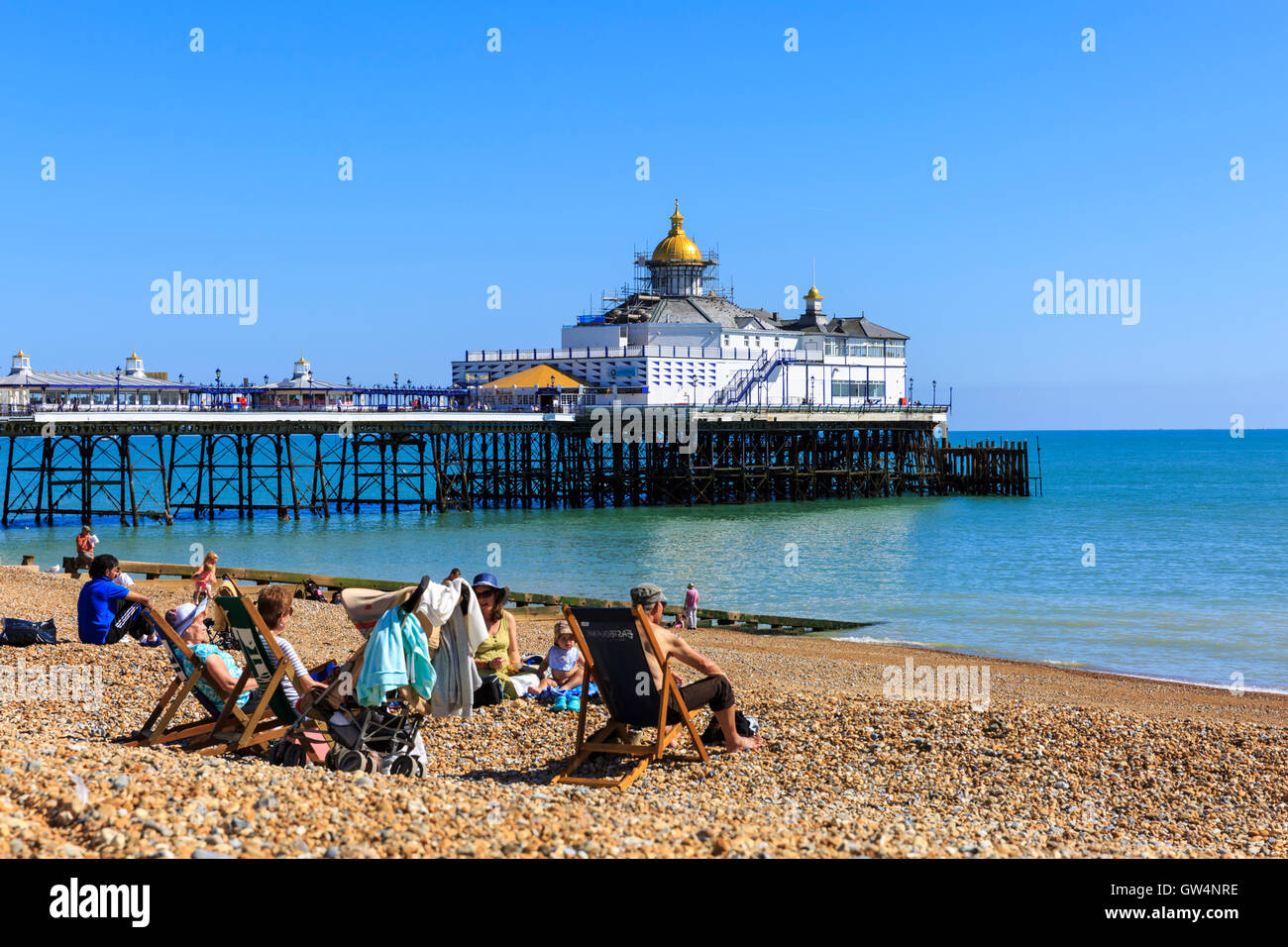 Typical english beach scene on hi-res stock photography and images - Alamy