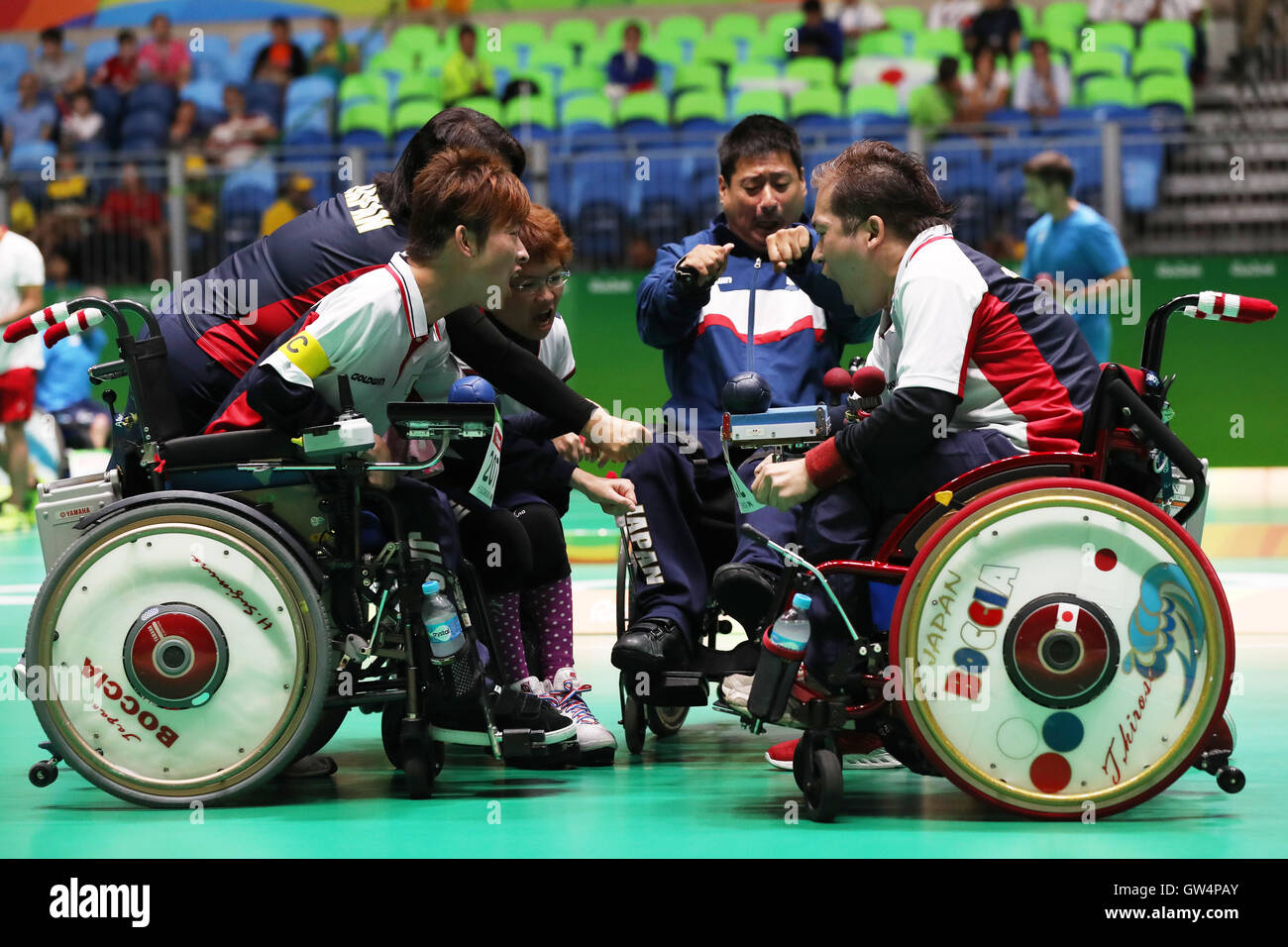 Rio de Janeiro, Brazil. 10th Sep, 2016. Japan team group (JPN) Boccia : Mixed Team BC1/BC2 Group ...