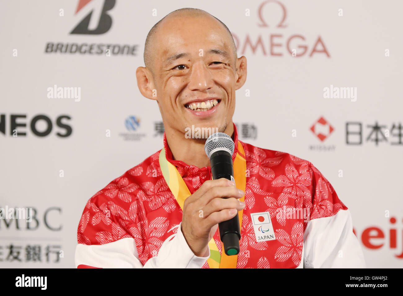 Makoto Hirose (JPN), SEPTEMBER 9, 2016 : Medalist Satoshi Fujimoto, Makoto Hirose and Takuya ...