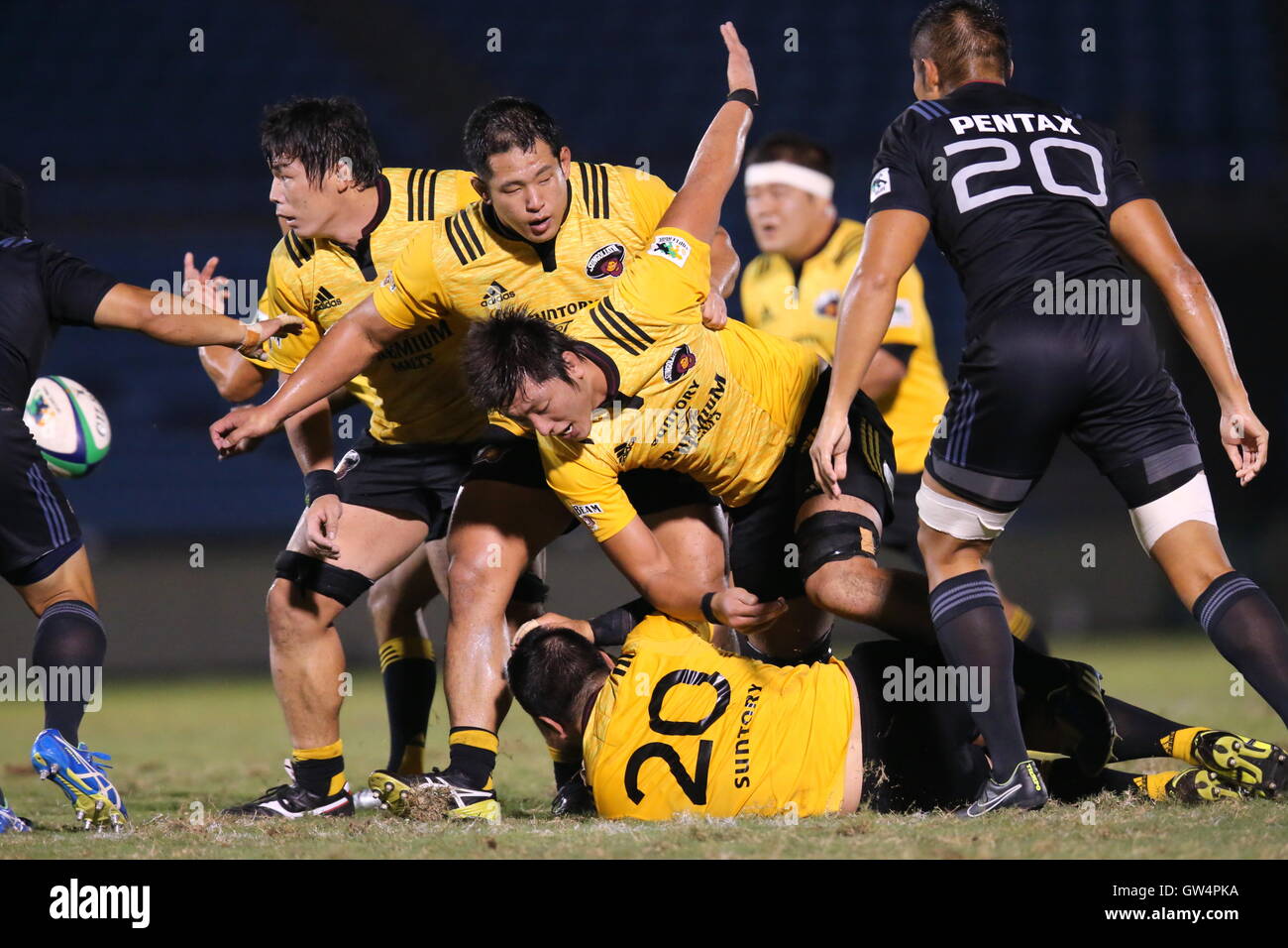 Tokyo, Japan. 10th Sep, 2016. Suntory Sungoliath team group Rugby ...