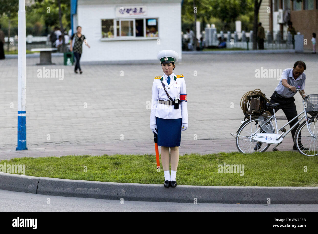 Traffic policewoman pyongyang north korea hi-res stock photography and ...