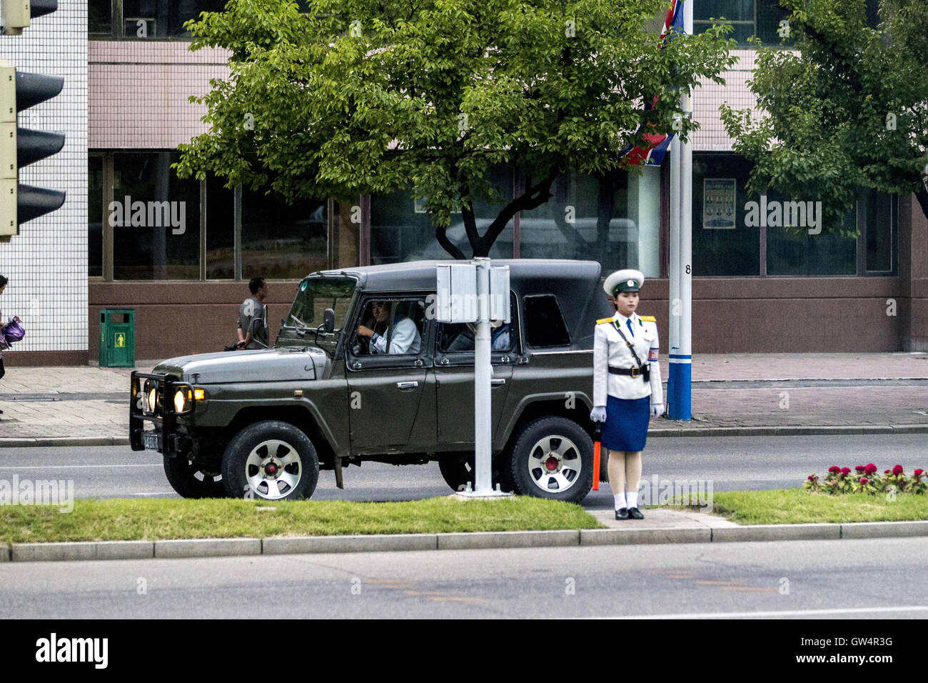 Traffic policewoman pyongyang north korea hi-res stock photography and ...