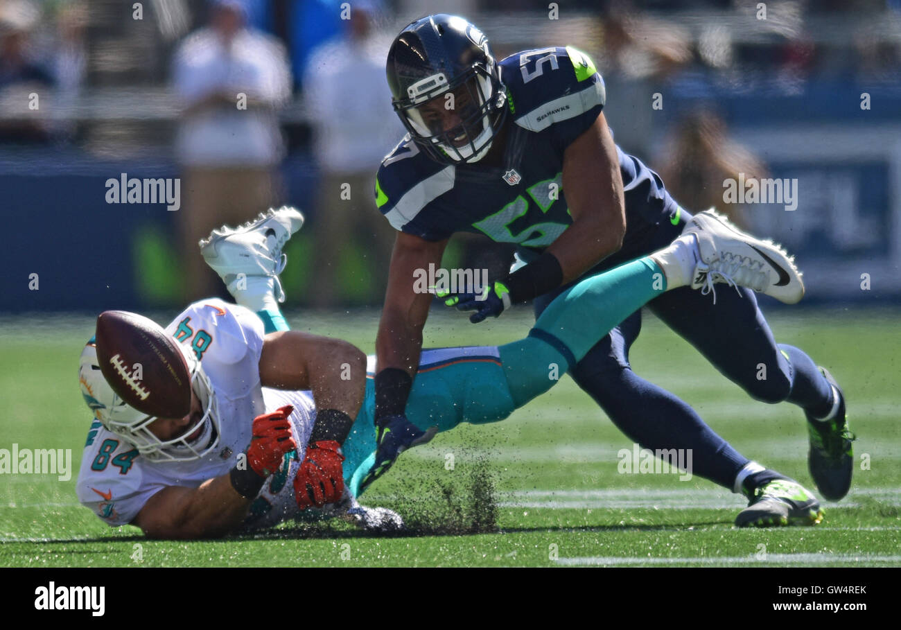 Seattle, FL, USA. 11th Sep, 2016. Miami Dolphins tight end Jordan ...