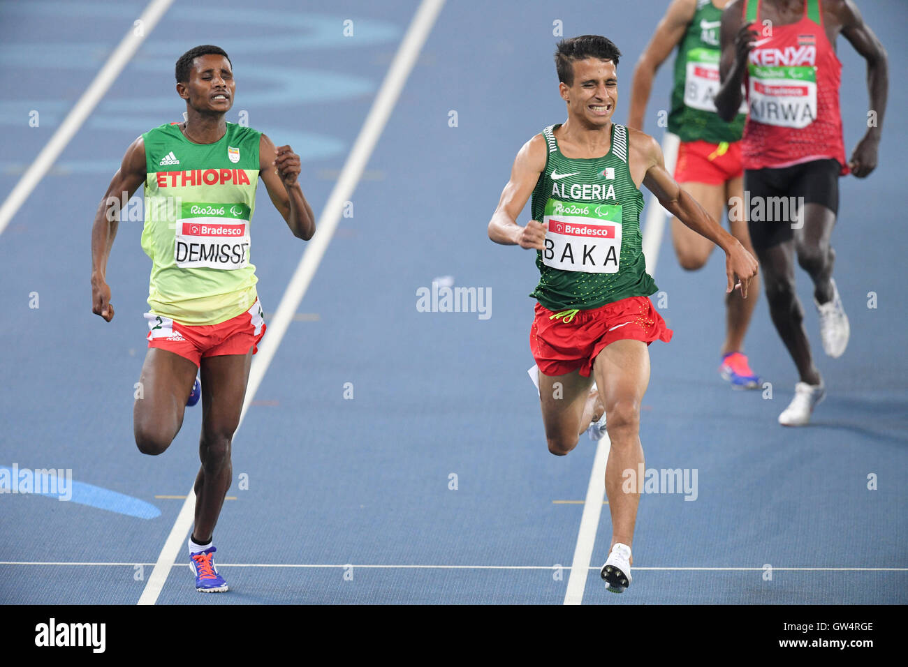 Rio de Janeiro, Brazil. 11th Sep, 2016. (L-R) Tamiru Demisse (ETH ...
