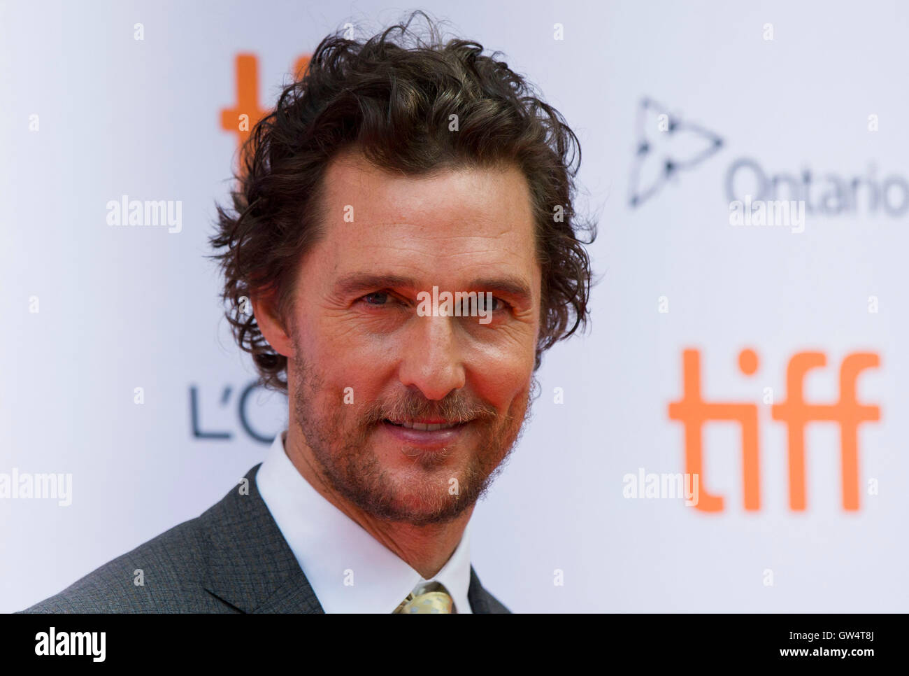 Toronto, Canada. 11th Sep, 2016. Actor Matthew McConaughey attends the ...