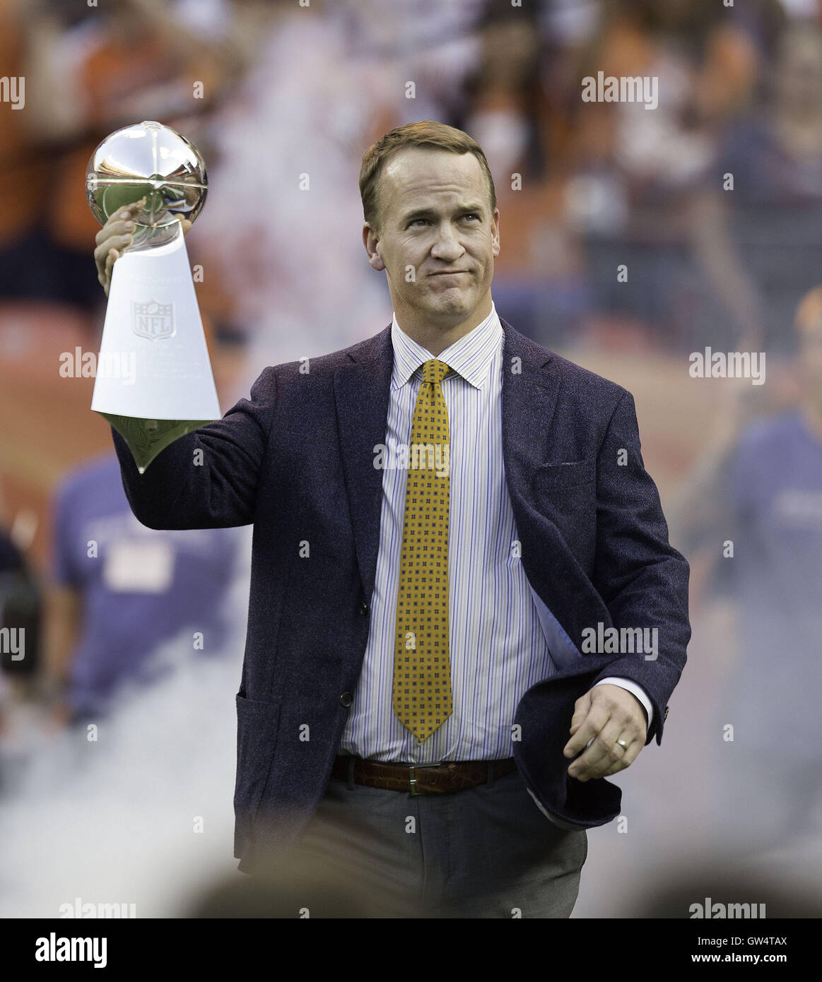 Denver, Colorado, USA. 8th Sep, 2016. Retired Broncos QB PEYTON MANNING ...