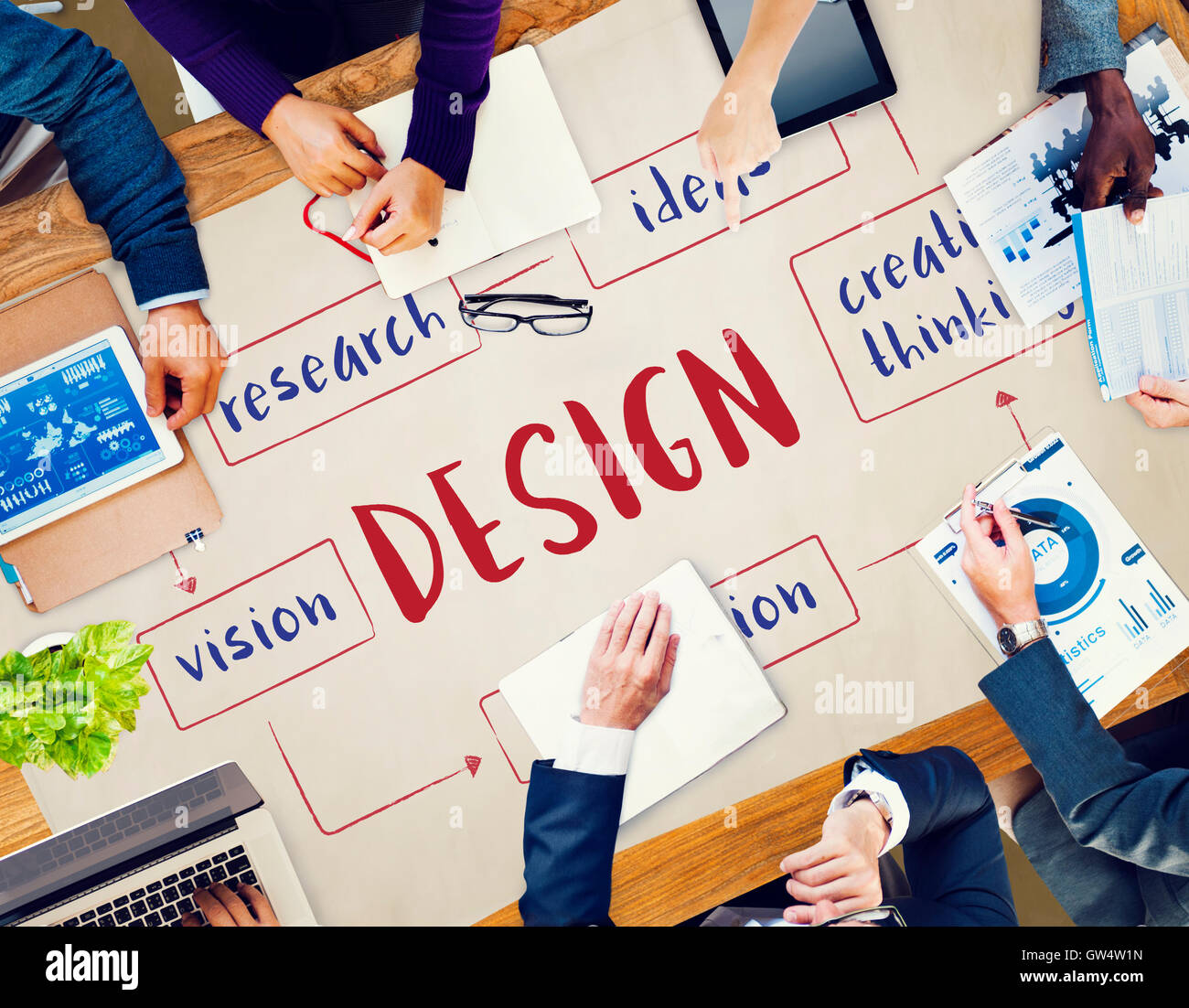 Creative Thinking Creativity Design Process Concept Stock Photo - Alamy