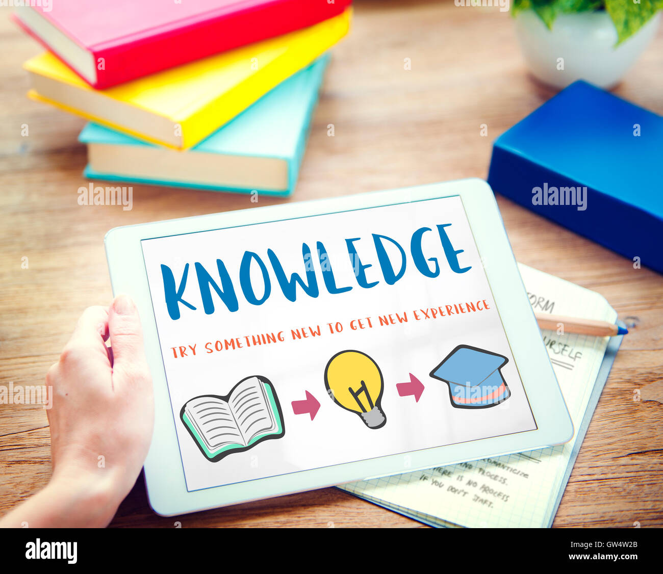 Knowledge Learning Lesson Study Concept Stock Photo - Alamy