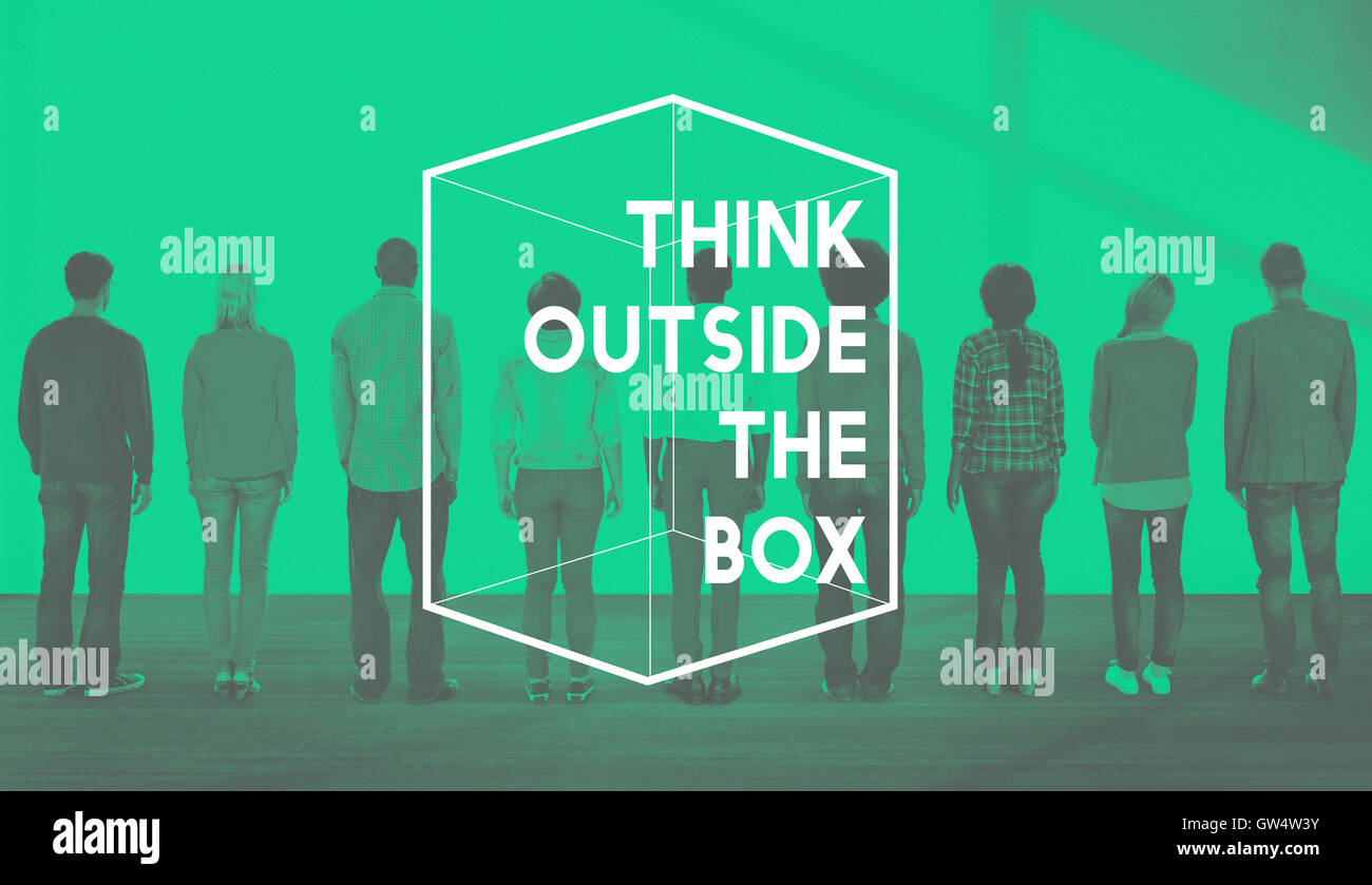 Thinking Out Of The Box Concept Stock Photo - Alamy
