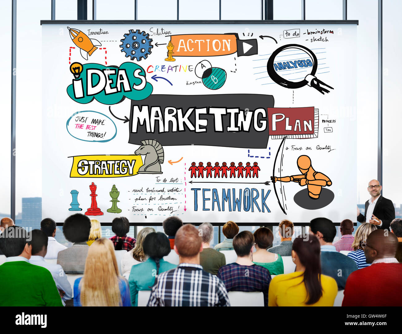 Marketing Commercial Advertising Plan Concept Stock Photo - Alamy