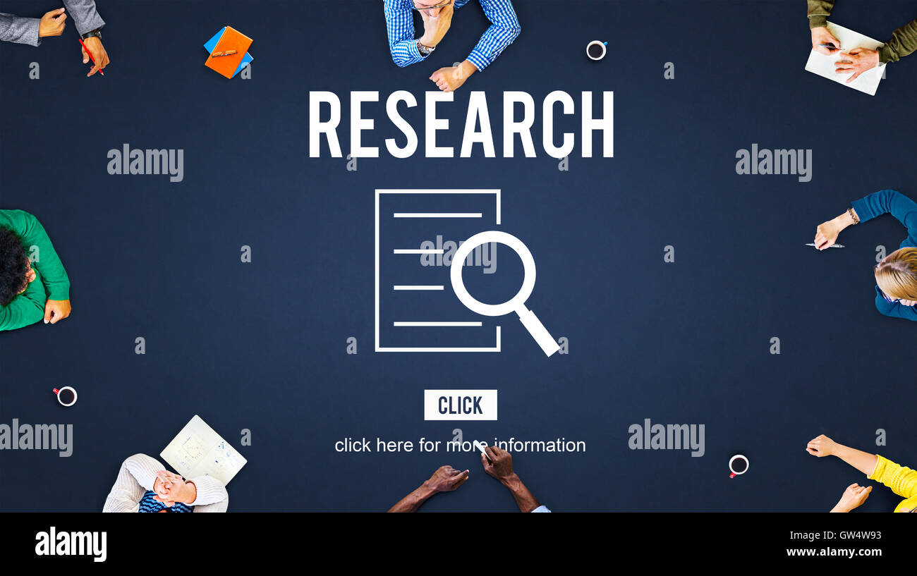 Research Analysis Discovery Investigation Concept Stock Photo - Alamy