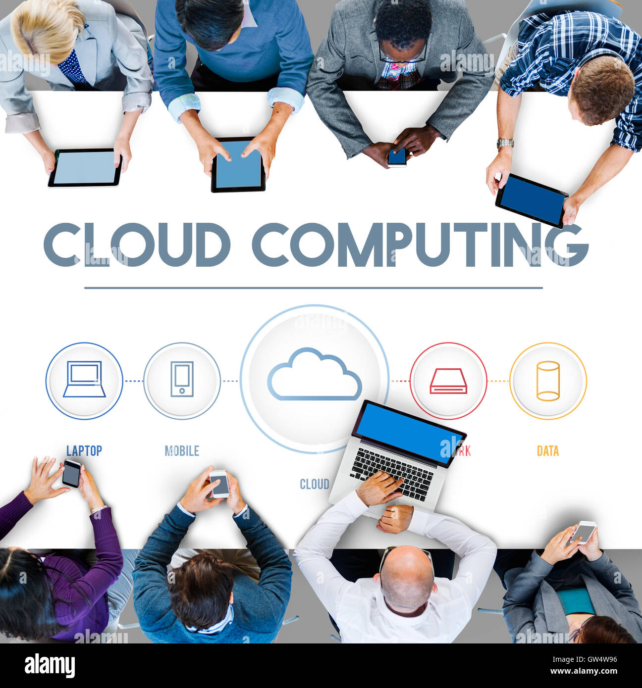 Cloud Computing Data Digital Storage Graphic Concept Stock Photo - Alamy
